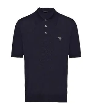 Prada Triangle Logo Short-sleeved Polo Shirt - No