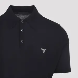 Prada Triangle Logo Short-sleeved Polo Shirt