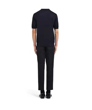 Prada Triangle Logo Short-sleeved Polo Shirt