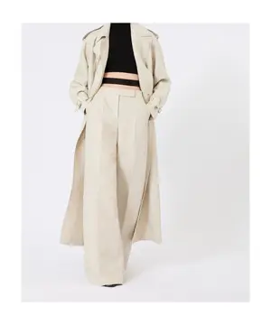 Max Mara Wide-leg Tailored Trousers - Sand-colored