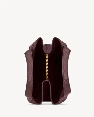 Saint Laurent Icare Logo Plaque Quilted Tote Bag