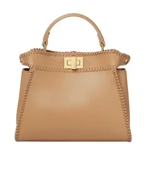 Fendi Peekaboo Mini Handbag - Nude
