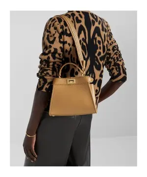 Fendi Peekaboo Mini Handbag - Nude