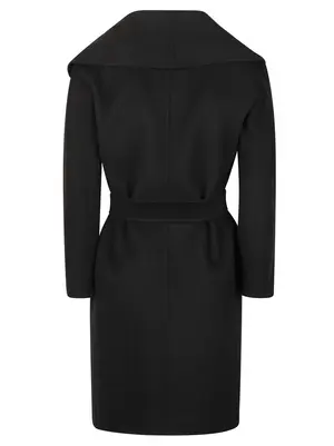 Max Mara Messi Belted Coat - Black