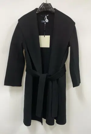 Max Mara Messi Belted Coat - Black