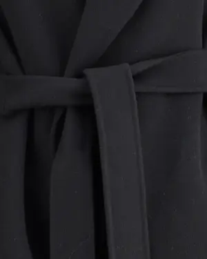 Max Mara Messi Belted Coat - Black