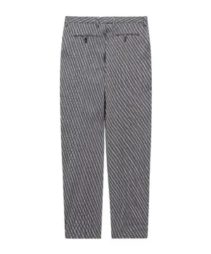 Giorgio Armani Pleated Trousers With Diagonal Stripe Pattern