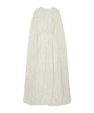 Erdem Kenley Shawl-style Sequined Gown