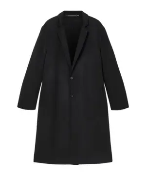 ALLSAINTS Brax Relaxed Fit Wool Coat