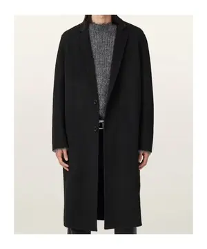 ALLSAINTS Brax Relaxed Fit Wool Coat