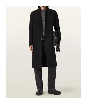 ALLSAINTS Brax Relaxed Fit Wool Coat