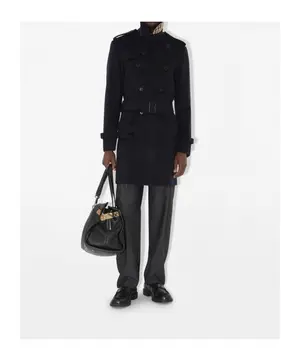Burberry Double Breasted Belted Mid-length Trench Coat