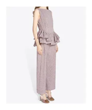 Dries Van Noten High-waisted Pleated Striped Trousers - Brown
