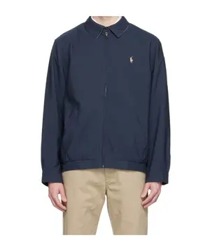 Polo Ralph Lauren Logo Embroidered Zip Up Jacket - Black