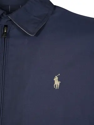 Polo Ralph Lauren Logo Embroidered Zip Up Jacket - Black