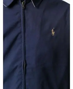Polo Ralph Lauren Logo Embroidered Zip Up Jacket - Black