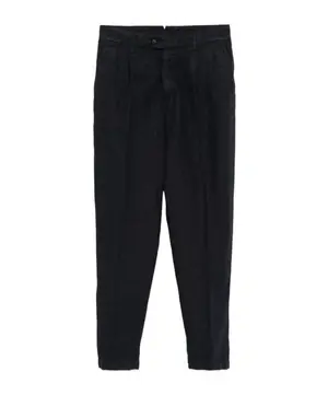 Eleventy Loose Fit Linen Trousers