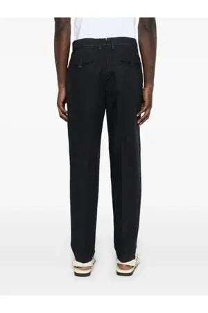 Eleventy Loose Fit Linen Trousers