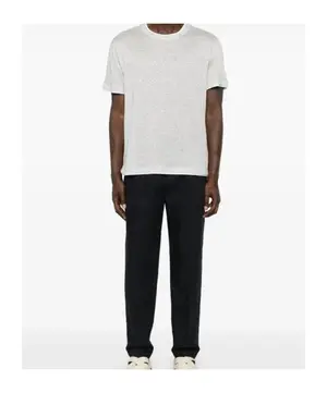 Eleventy Loose Fit Linen Trousers