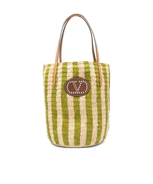 Valentino Garavani Vlogo Signature Shopping Bag - Nude