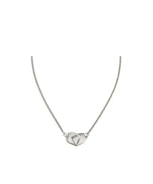 Gucci Staffa Sterling Silver Pendant Necklace
