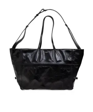 Balmain Logo Printed Travel Bag - Black