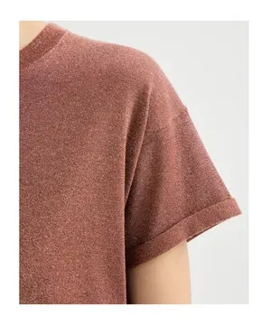 Brunello Cucinelli Short Sleeve Crewneck T-shirt - Firebrick