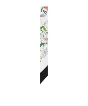 Gucci Printed Twill Neck Bow - White