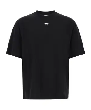 Off-White Logo Printed Crewneck T-shirt - Black