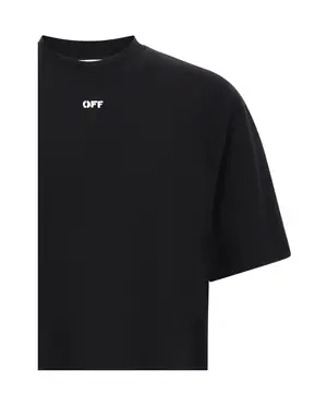 Off-White Logo Printed Crewneck T-shirt - Black