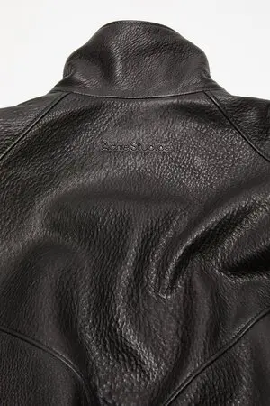 Acne Studios Leather Logo Jacket