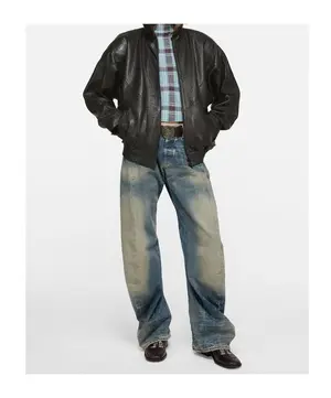 Acne Studios Leather Logo Jacket