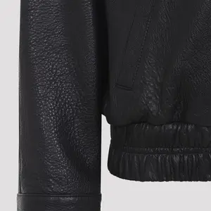 Acne Studios Leather Logo Jacket
