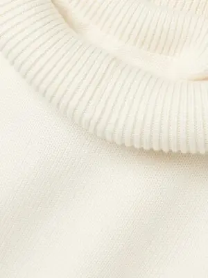 Alaïa Sculptural Hood Ribbed Knit Jumper