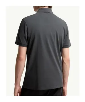 Moncler Logo Patch Short-sleeve Polo Shirt - Dark Gray