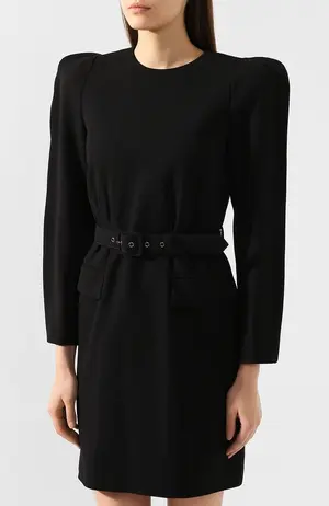 Givenchy Structured Belted Mini Dress