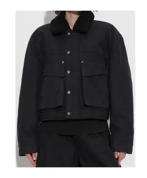 Dsquared2 Cropped Buttoned Jacket With Metal Trims - Black