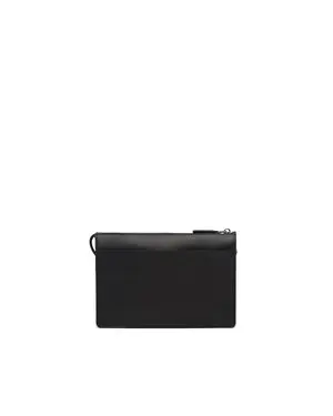 Prada Saffiano Leather Clutch - Black