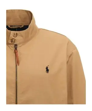Polo Ralph Lauren Logo-detail Twill Zip-up Jacket - Brown