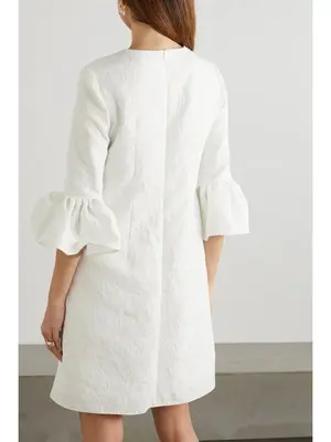 Erdem Elijah Floral Jacquard Mini Dress