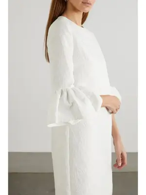 Erdem Elijah Floral Jacquard Mini Dress