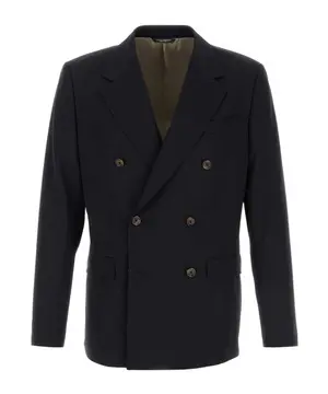 Dolce & Gabbana Dolce Gabbana Double-breasted Tailored Blazer - Black