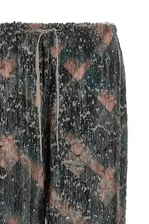 Dries Van Noten Wide-leg Sequin Pants - Black