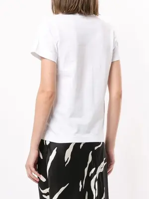 Play Comme Des Garcon Heart Print Logo Patch T-shirt - White