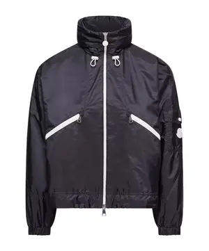 Moncler Logo Patch Zip-up Jacket