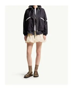 Moncler Logo Patch Zip-up Jacket