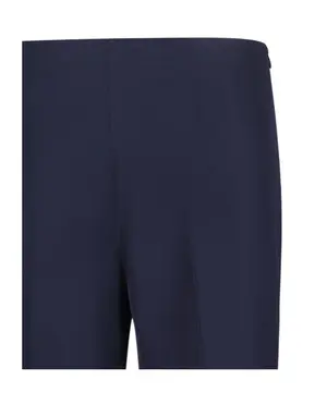 PT TORINO Cropped Trousers With Slit Hem - Blue