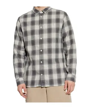 ALLSAINTS Kelby Checked Shirt - Gray