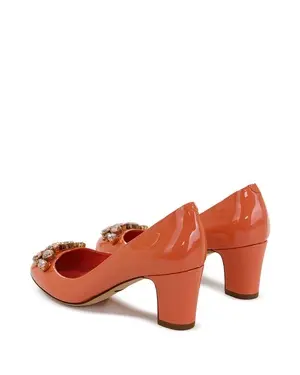 Dolce & Gabbana Crystal Embellished High Heel Pumps - Red