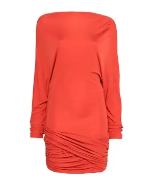 Christopher Esber Luna Draped Mini Dress - Orange